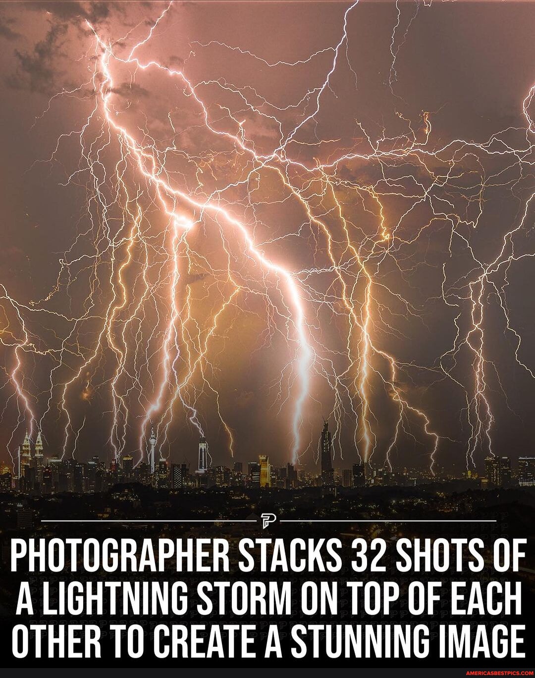 Swipe to see an amazing stack of a lightning storm over the course of ...