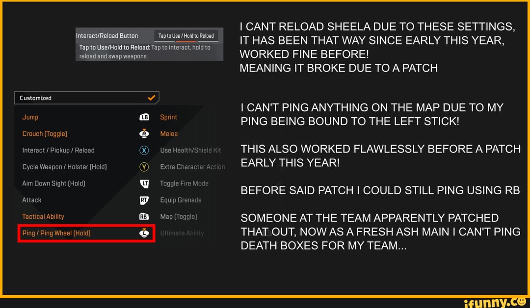 Button Tap to Use / Hold ta Reload Tap to to Reload: Tap to interact ...