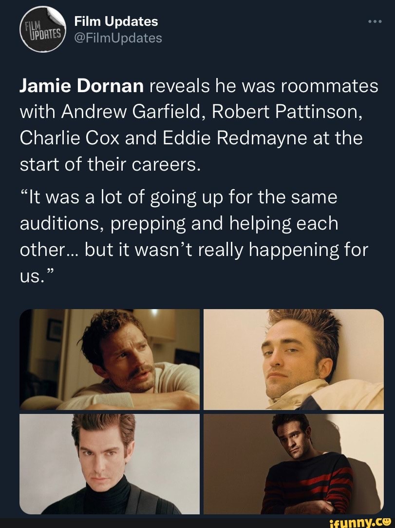 FILM Film Updates UPOATES @FilmUpdates Jamie Dornan reveals he was ...