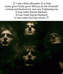 11 see aite silhouetto of a chad Gorta goon! Gotta goon! Will You you ...