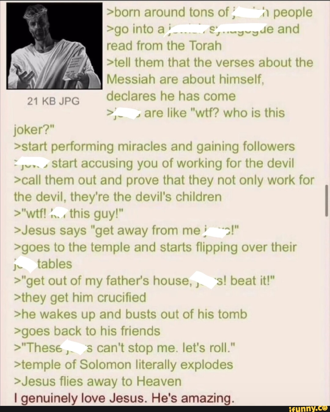 >born around tons of; people GO de and read from the Torah >tell them ...