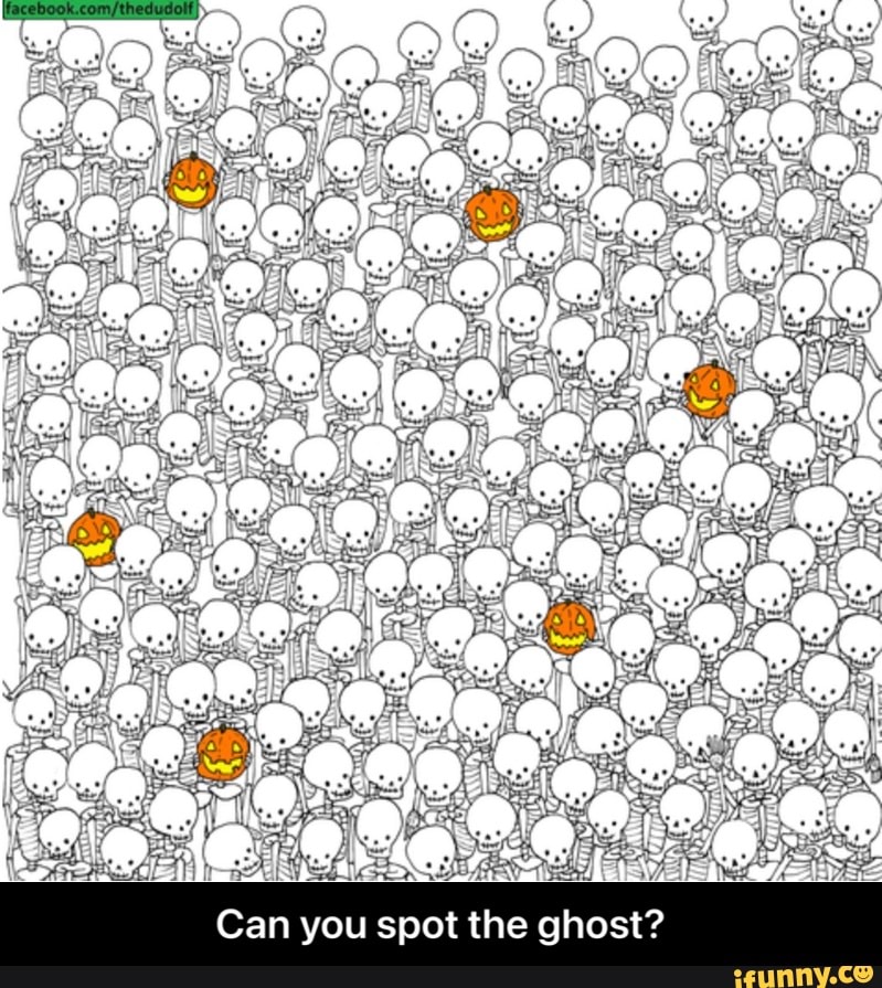 Can you spot the ghost? - Can you spot the ghost? - iFunny
