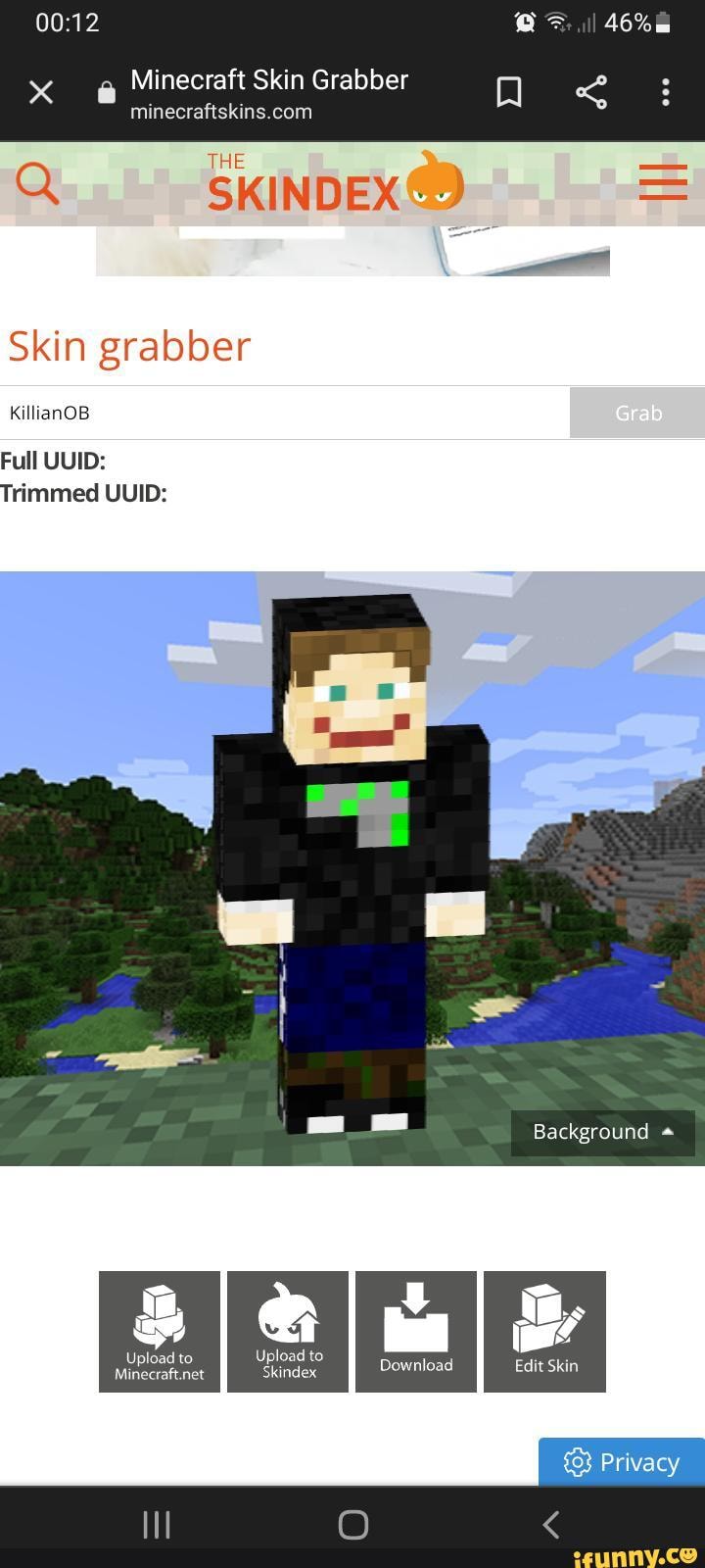 46% Minecraft Skin Grabber THE Grab Q SKINDEX Skin grabber KillianOB ...