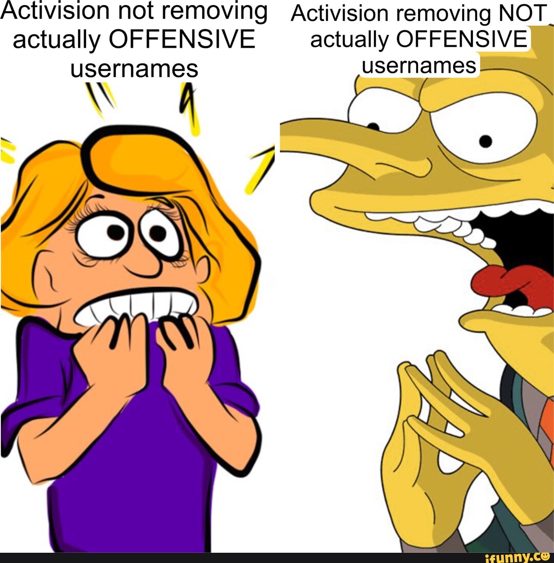 Activision not removing Activision removing NOT_ actually OFFENSIVE ...