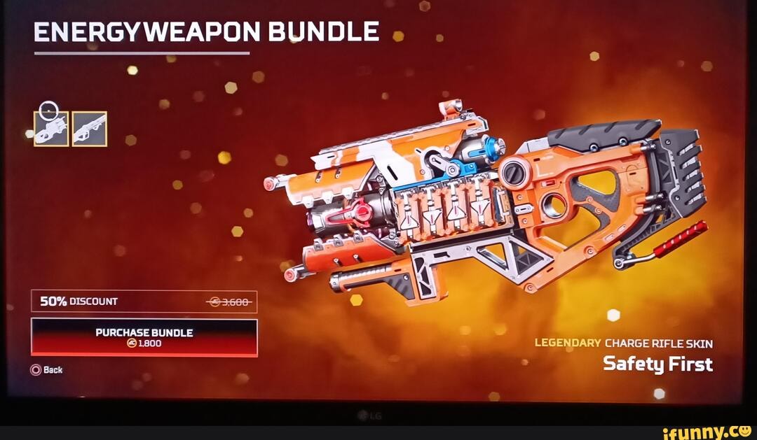 ENERGY WEAPON BUNDLE o LEGENDARY CHARGE RIFLE SKIN Safety First ...
