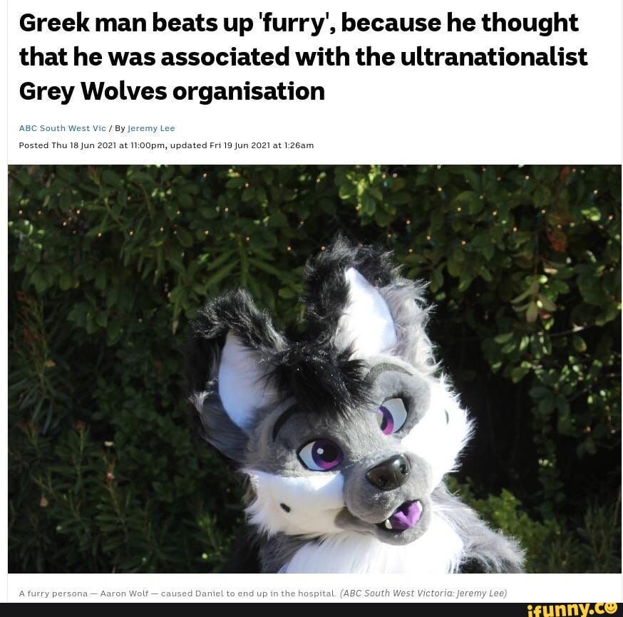 Greek man beats up 'furry', because he thought that he was associated ...