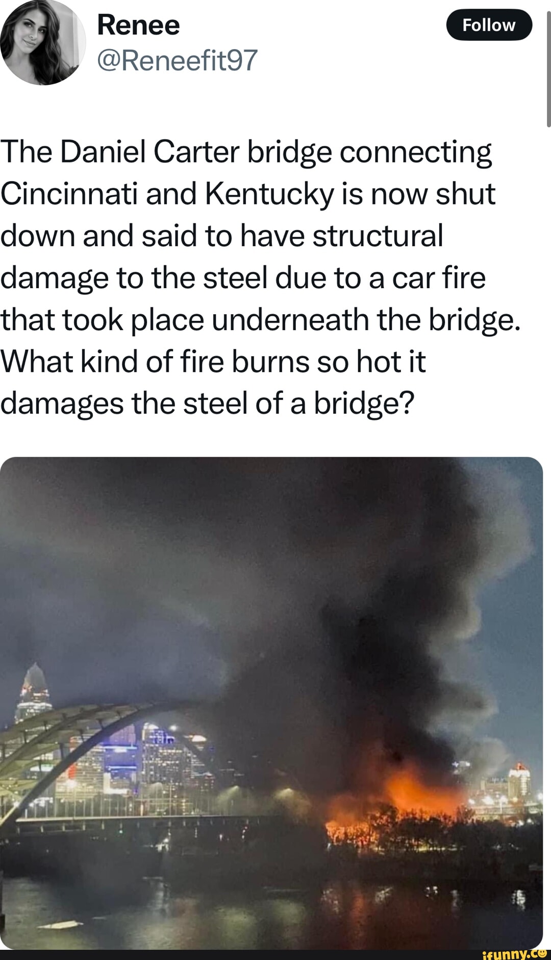 Renee @Reneefit97 Follow he Daniel Carter bridge connecting Cincinnati ...