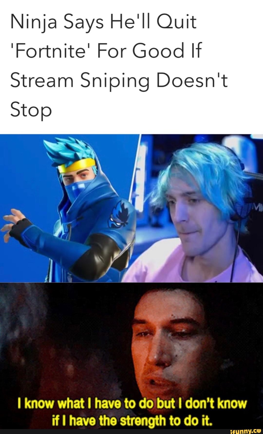Ninja Says He'll Quit 'Fortnite' For Good If Stream Sniping Doesn't ...