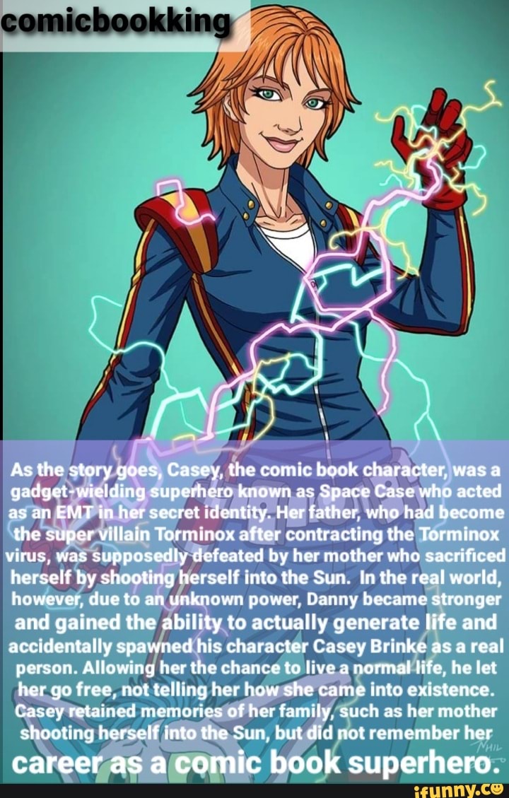 As the story goes, Casey, the comic book character, was a gadget ...