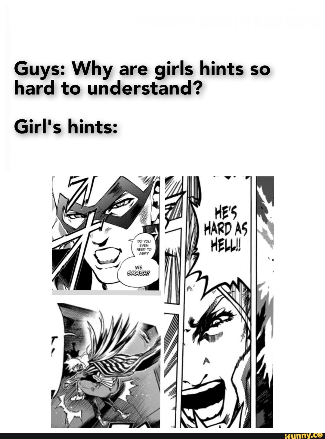 Guys: Why are girls hints so hard to understand? Girl's hints: SUE - iFunny