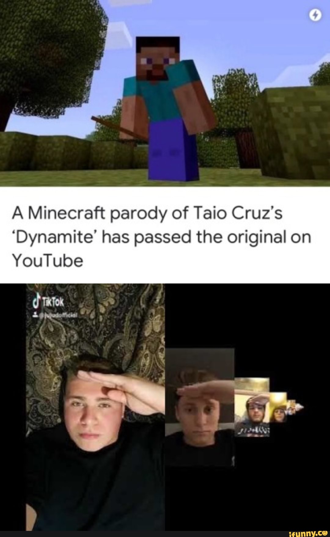 A Minecraft parody of Taio Cruz’s ‘Dynamite’ has passed the original on ...