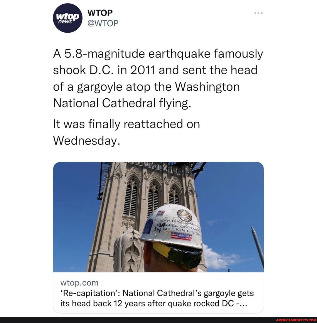 “The 5.8-magnitude earthquake that famously shook D.C. in 2011 sent the ...