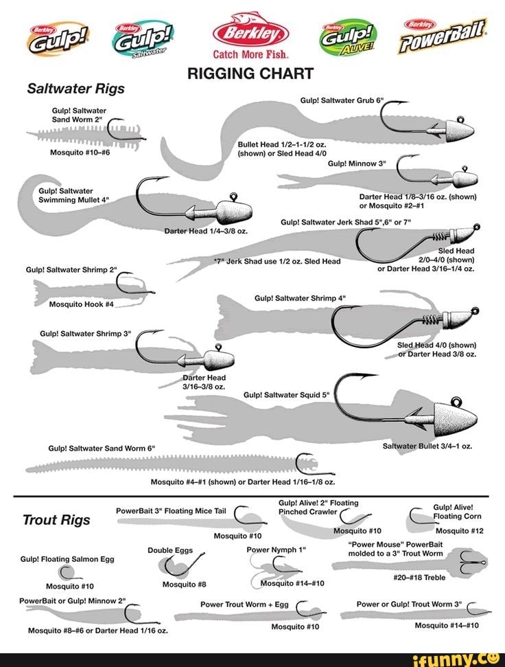 More Fish. im More Fish. RIGGING CHART Saltwater Rigs Gulp! Sattwater ...