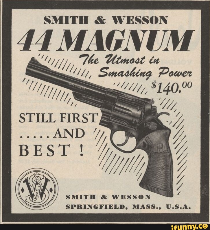 SMITH & WESSON 44 MAGNUM UM SMITH & WESSON SPRINGFIELD, MASS., U.S.A ...