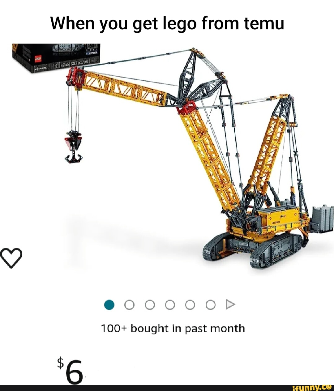 When you get lego from temu 100+ bought in past month - iFunny