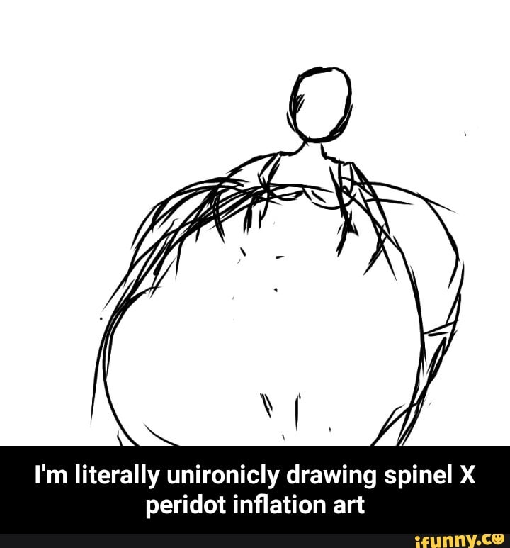 I'm literally unironicly drawing spinel X peridot inﬂation art - I'm ...