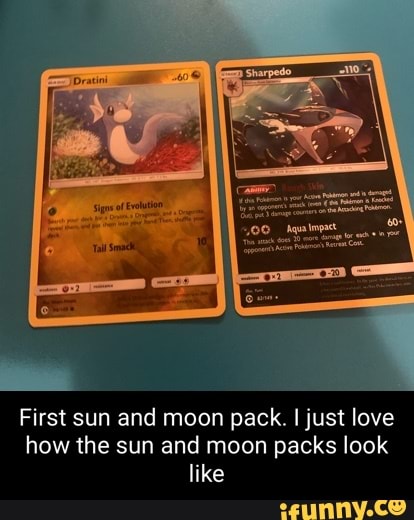 First sun and moon pack. I just love how the sun and moon packs look ...
