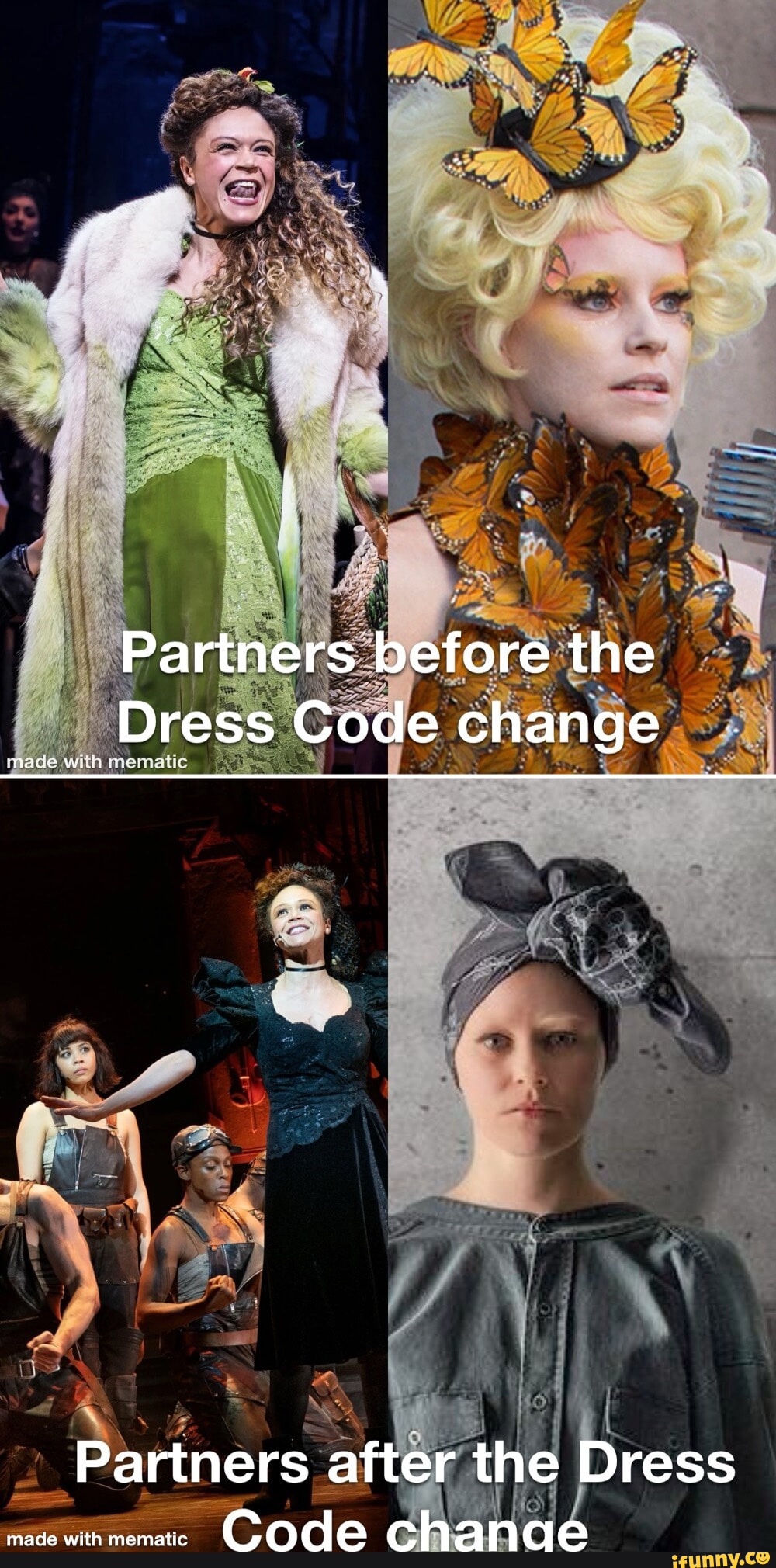 Partners before the Dress Code change Partners after the Dress with ...