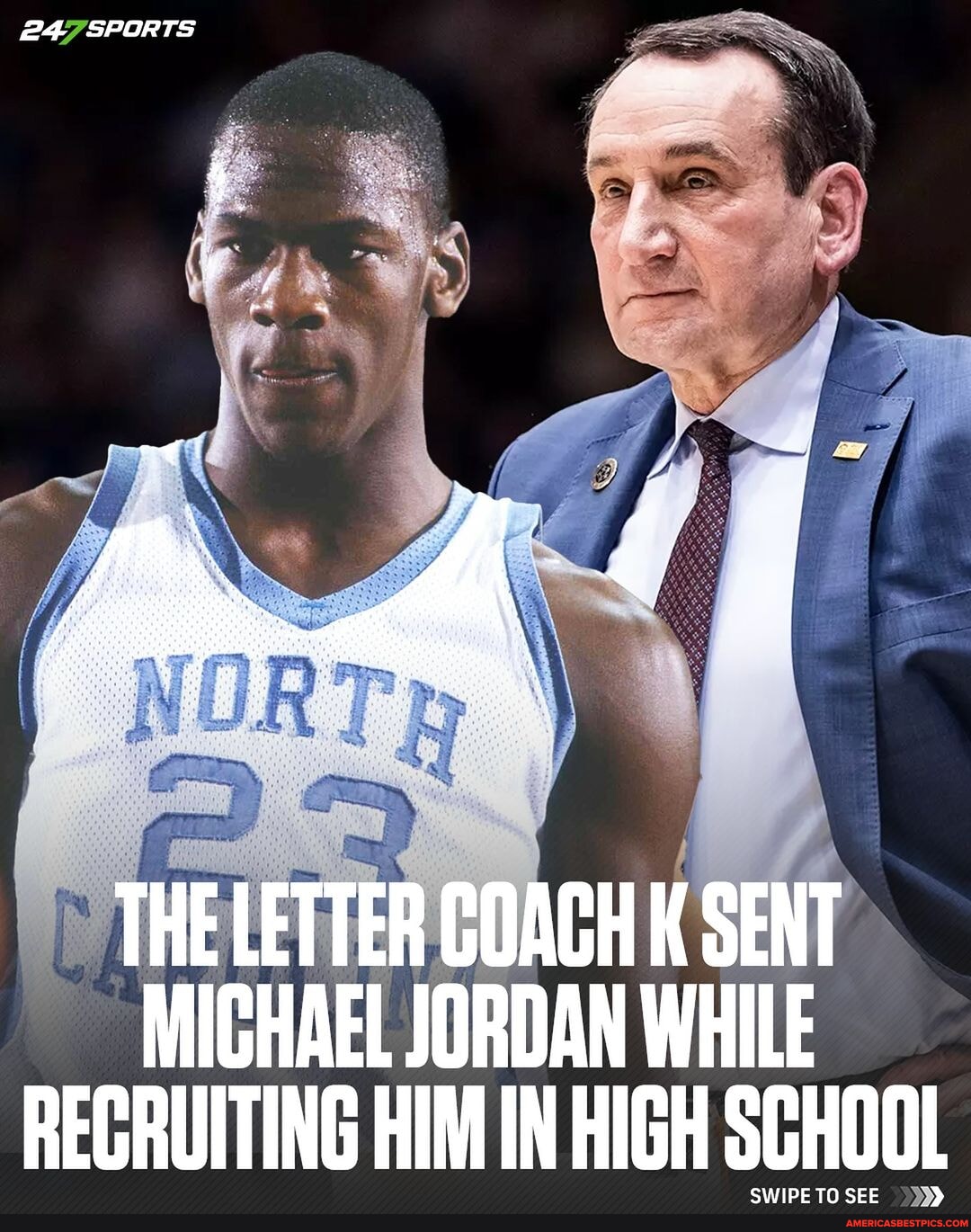 Coach K sent this letter to high school senior Michael Jordan after he ...