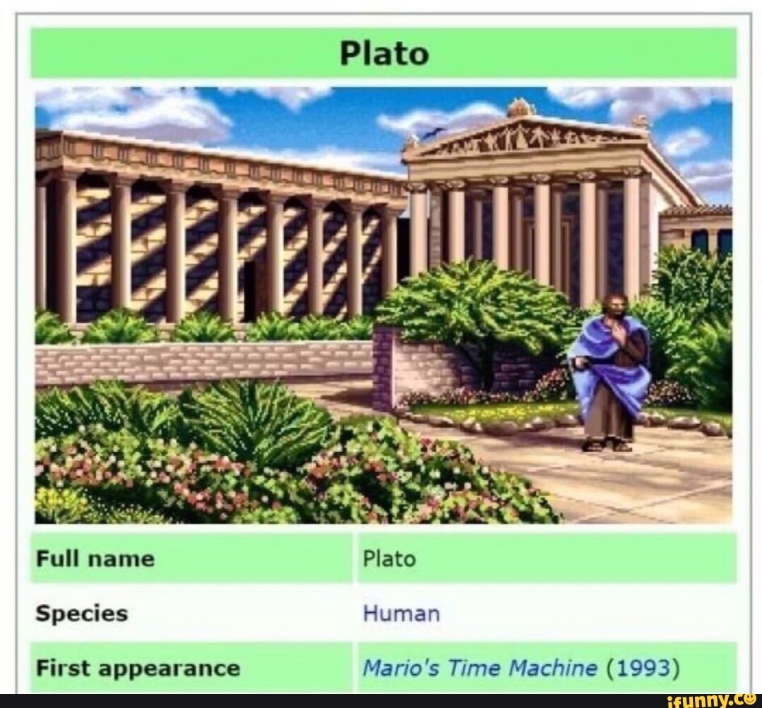 Al Full name Plato Species Human First appearance Mario's Time Machine ...