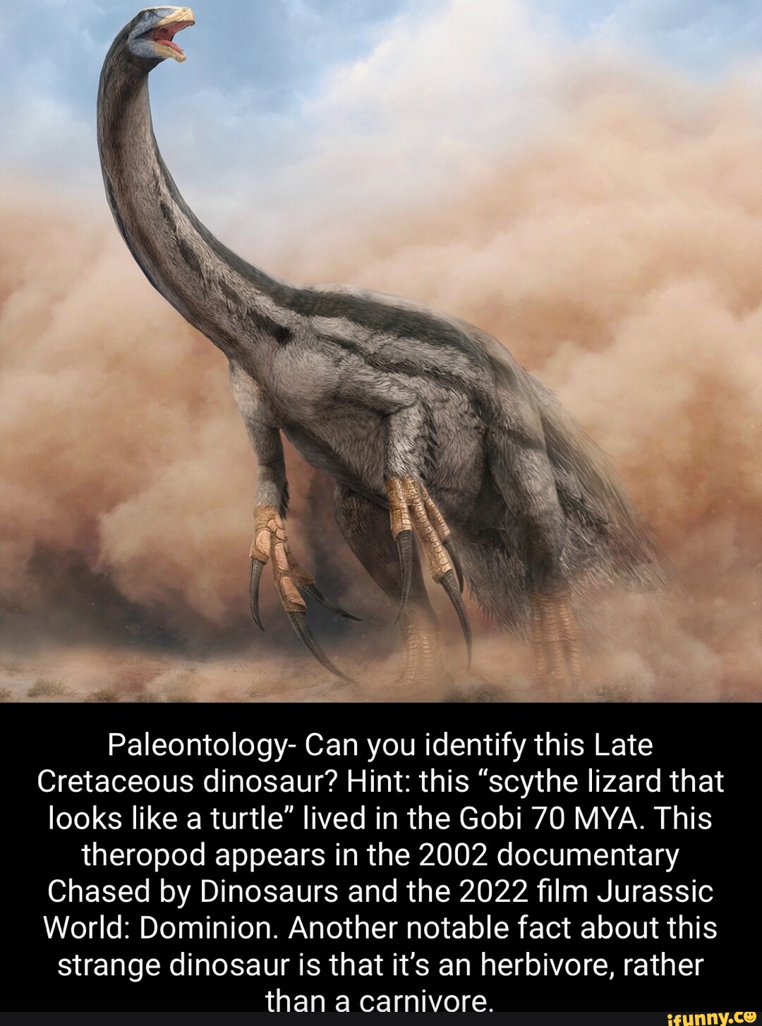 Paleontology- Can you identify this Late Cretaceous dinosaur? Hint ...
