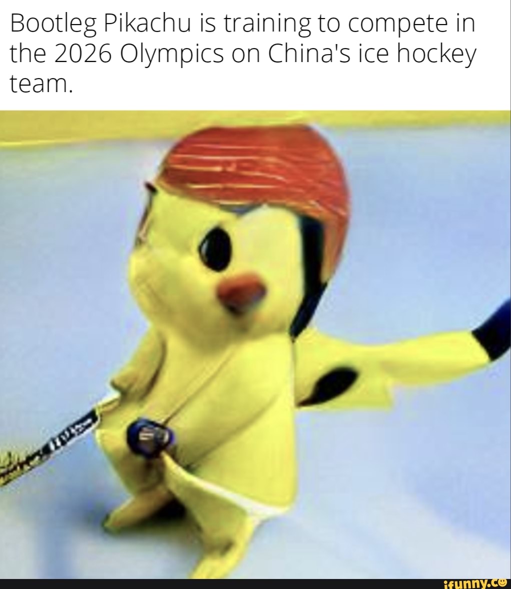 Bootleg Pikachu is training to compete in the 2026 Olympics on China's ...