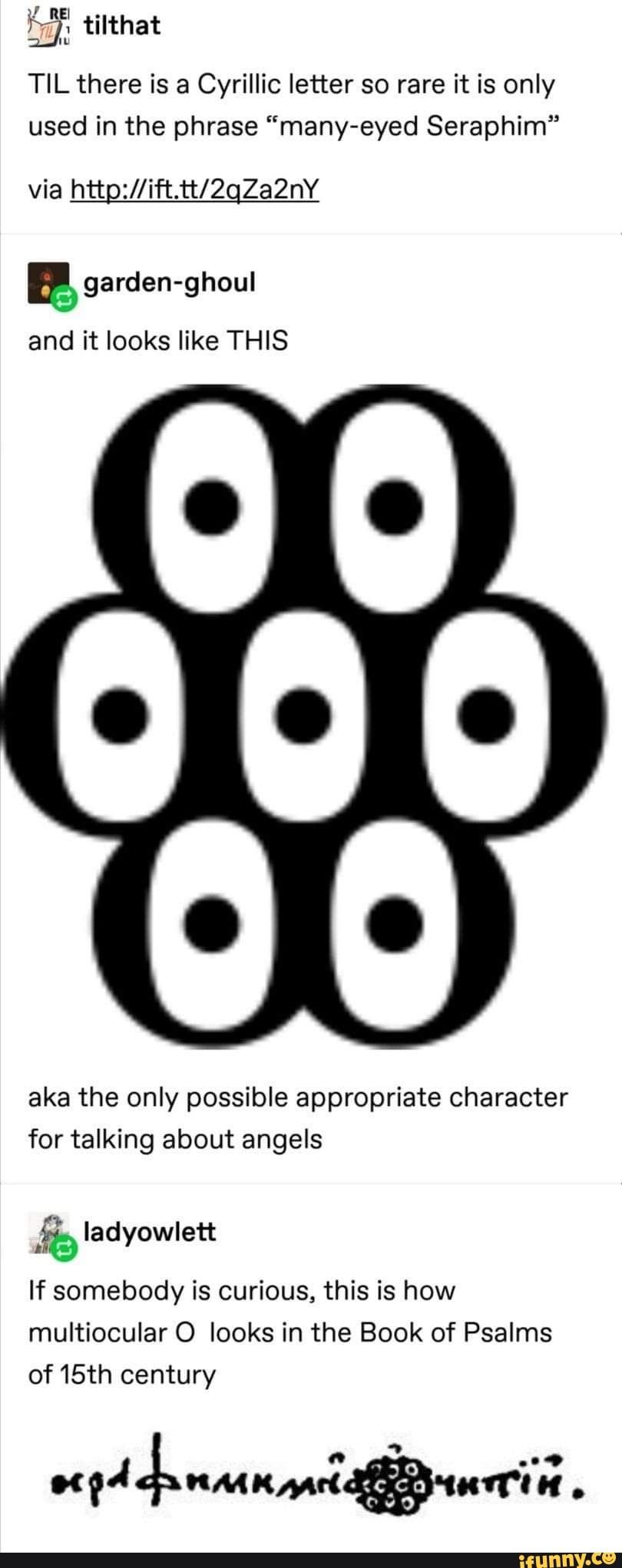 TIL there is a Cyrillic letter so rare it is only used in the phrase ...