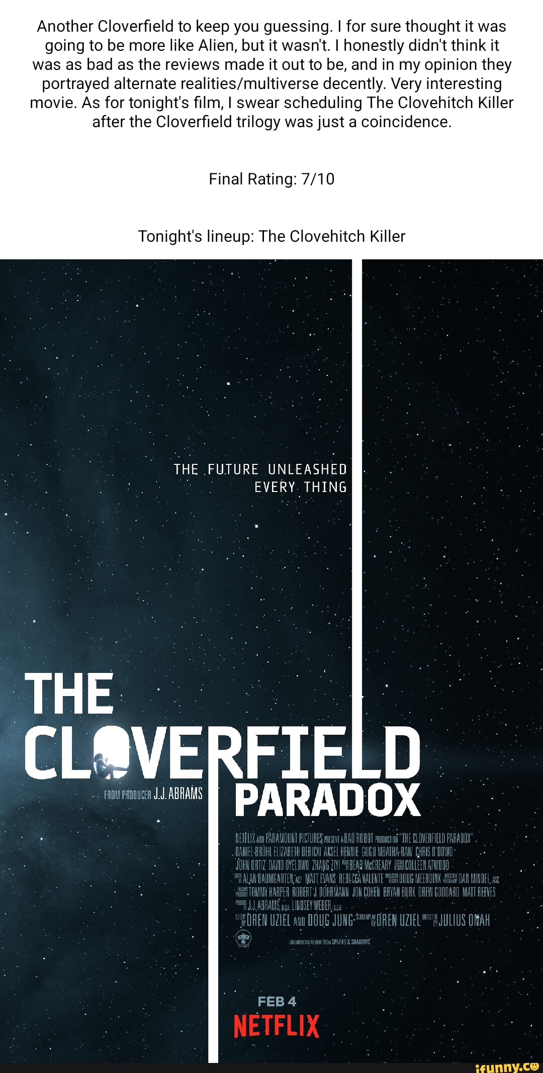 Cloverfield memes. Best Collection of funny Cloverfield pictures on iFunny