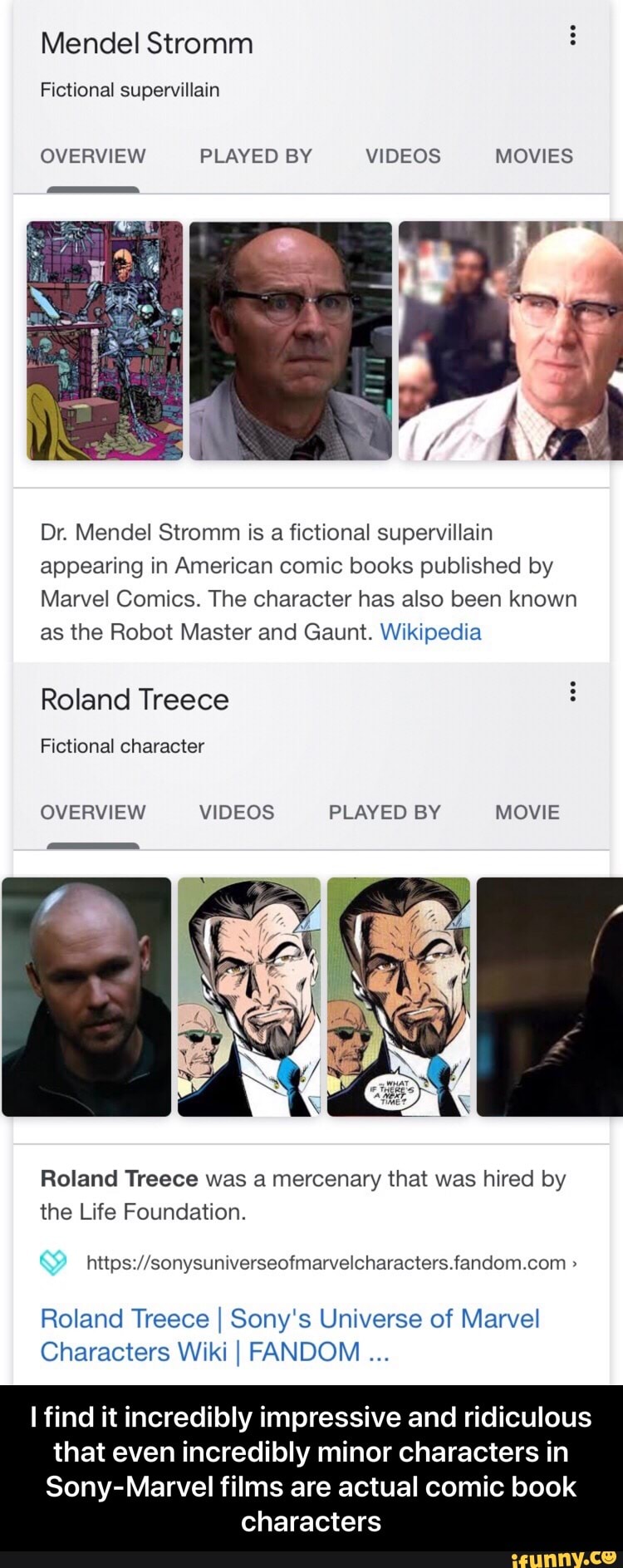 Mendel Stromm OVERVIEW PLAYED BY VIDEOS MOVIES Dr. Mendel Stromm is a ...