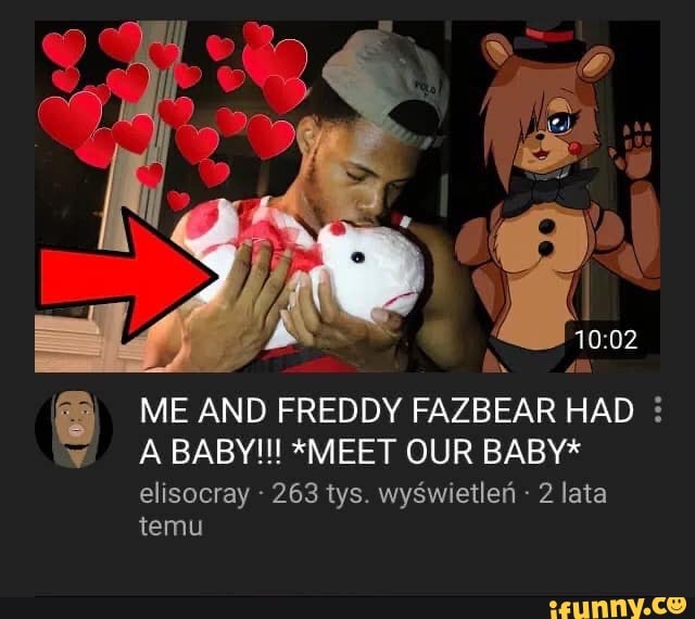 ME AND FREDDY FAZBEAR HAD : A BABY!!! *MEET OUR BABY* elisocray 263 tys ...