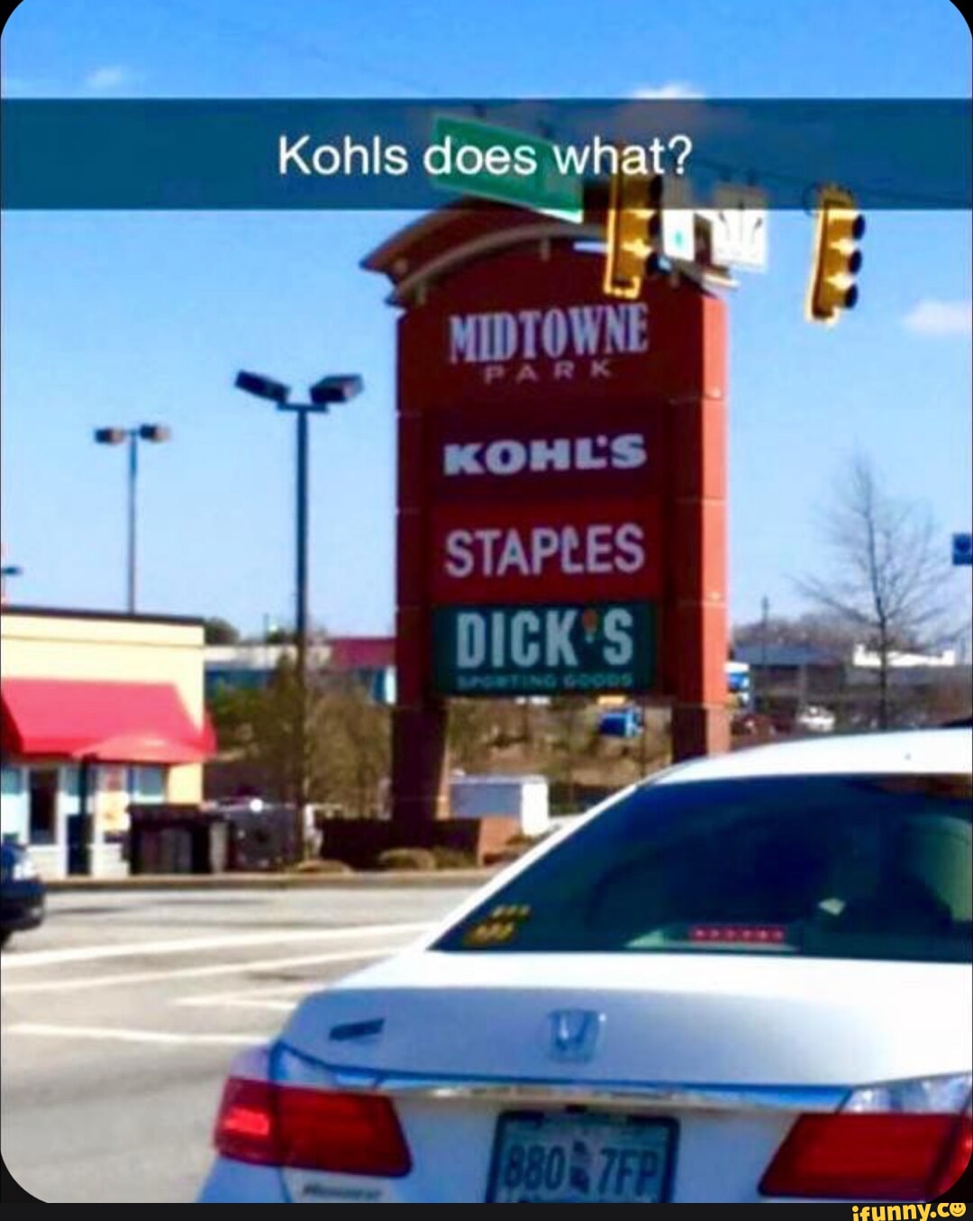 Kohls does what? MIDTOWN KOHLS STAPLES DICK'S - iFunny