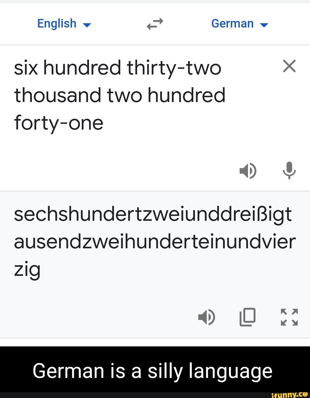 English German w six hundred thirty-two thousand two hundred forty-one ...
