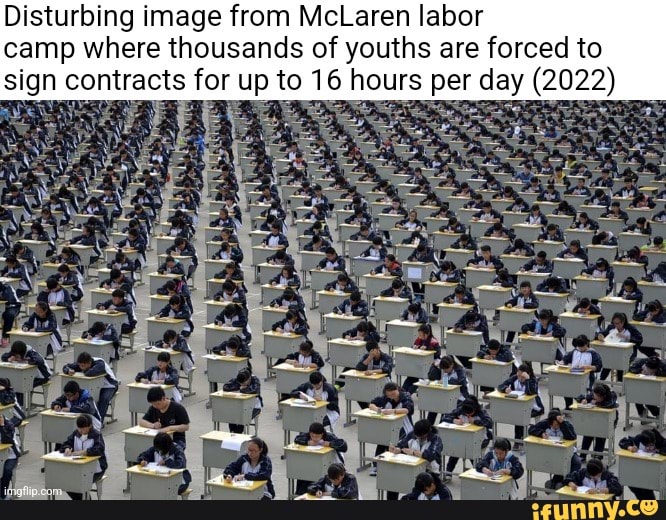 Disturbing image from McLaren labor camp where thousands of youths are ...
