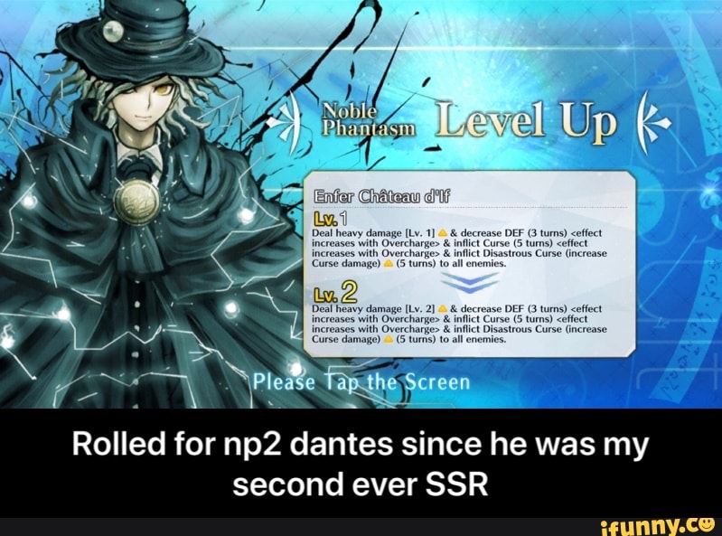 Screen Rolled for dantes since he was my second ever SSR - Rolled for ...