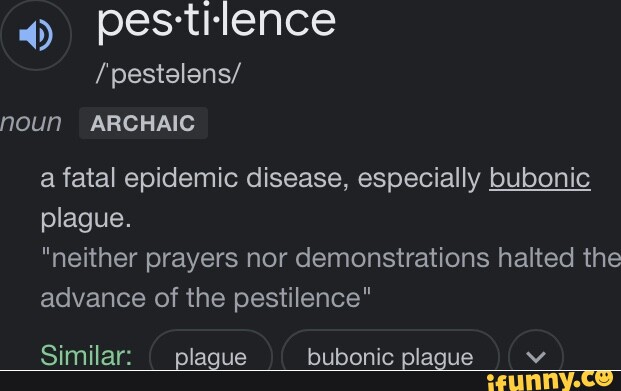 Pestilence Disease