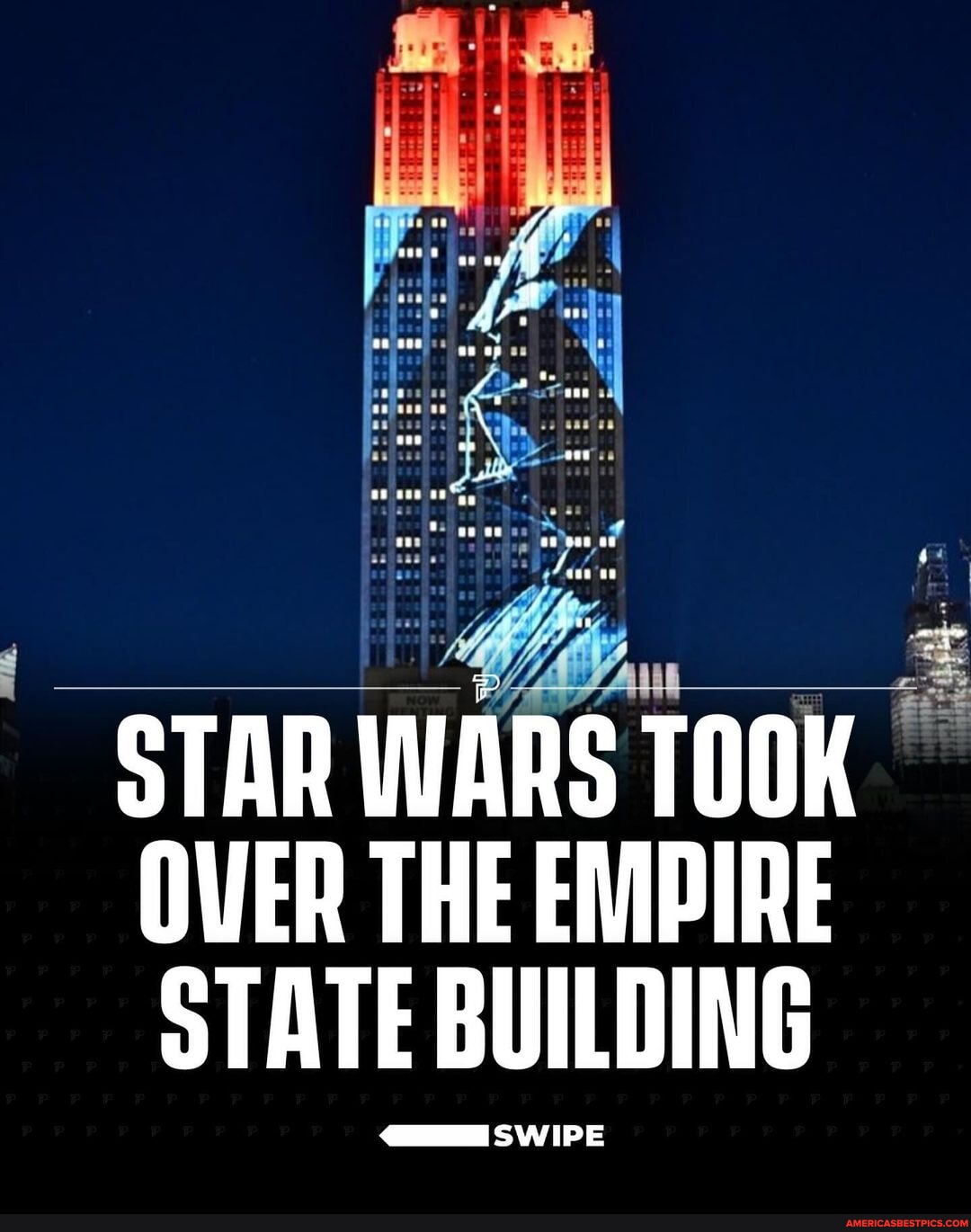 The Empire State Building, in collaboration with Disney and Lucasfilm ...