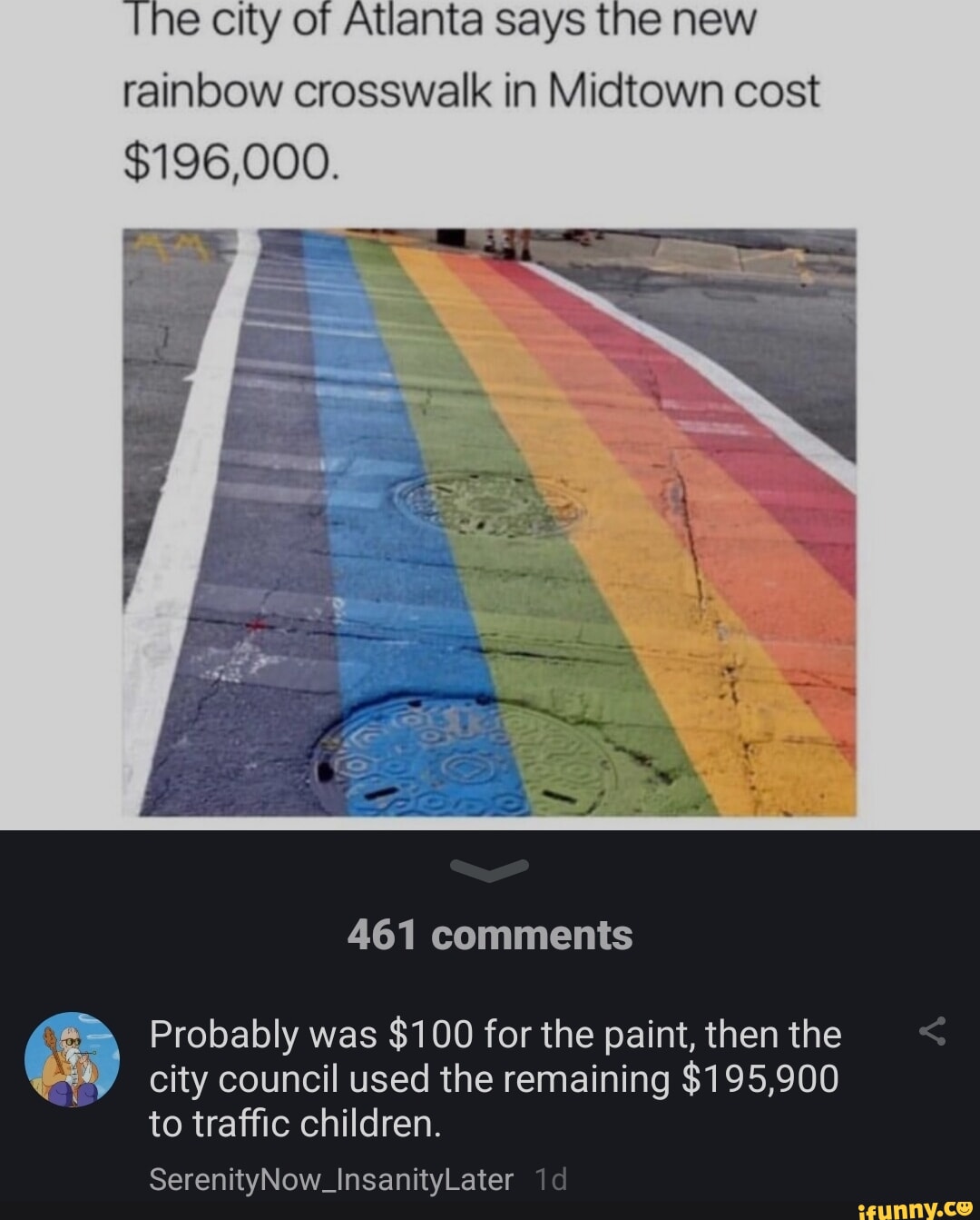 Tne city of Atlanta says the new rainbow crosswalk in Midtown cost ...