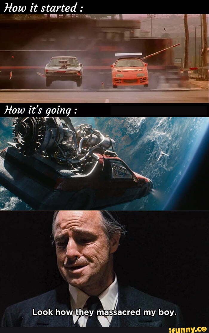 How it started : How it's going : Look how they massacred my boy. - iFunny