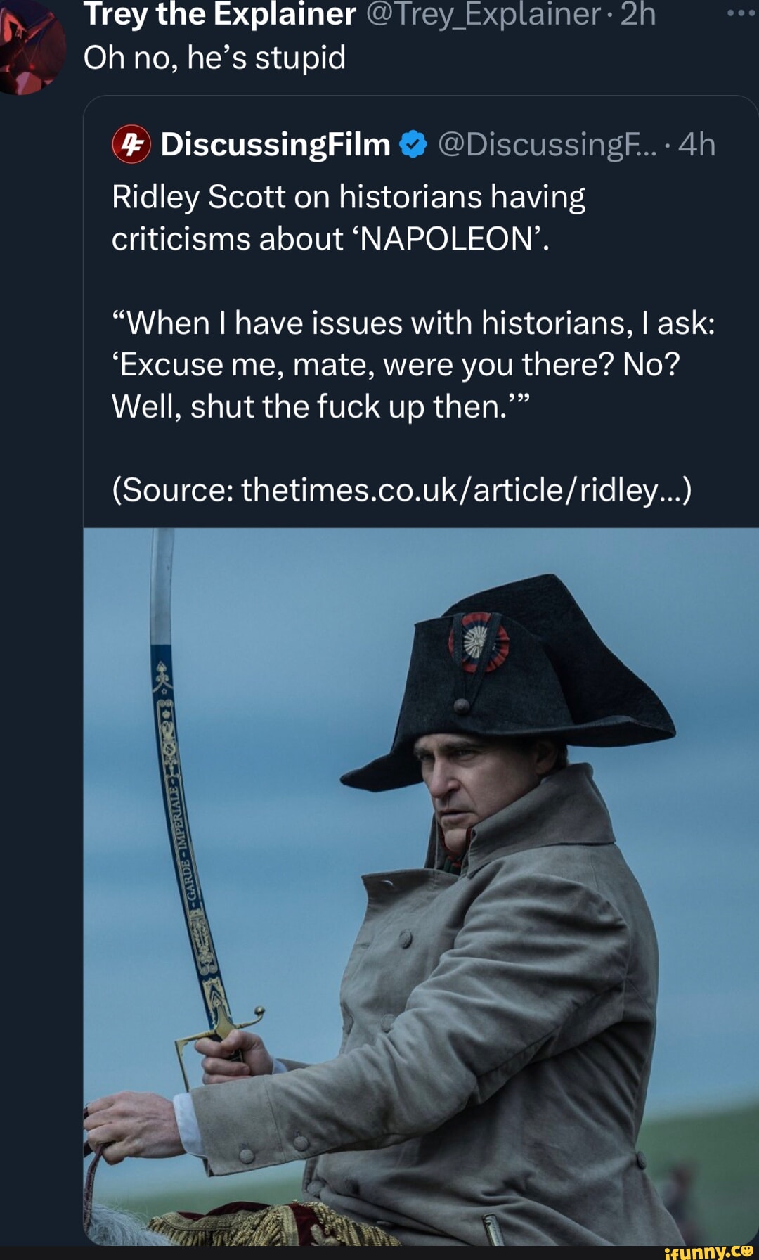 Trey the Explainer @ Trey Explainer: Oh no, he's stupid DiscussingFilm ...