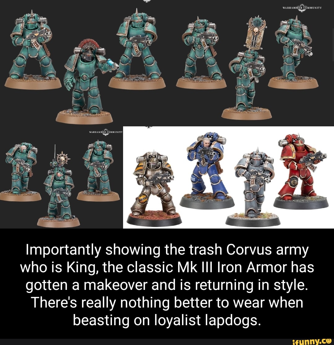 Wa Importantly showing the trash Corvus army who is King, the classic ...