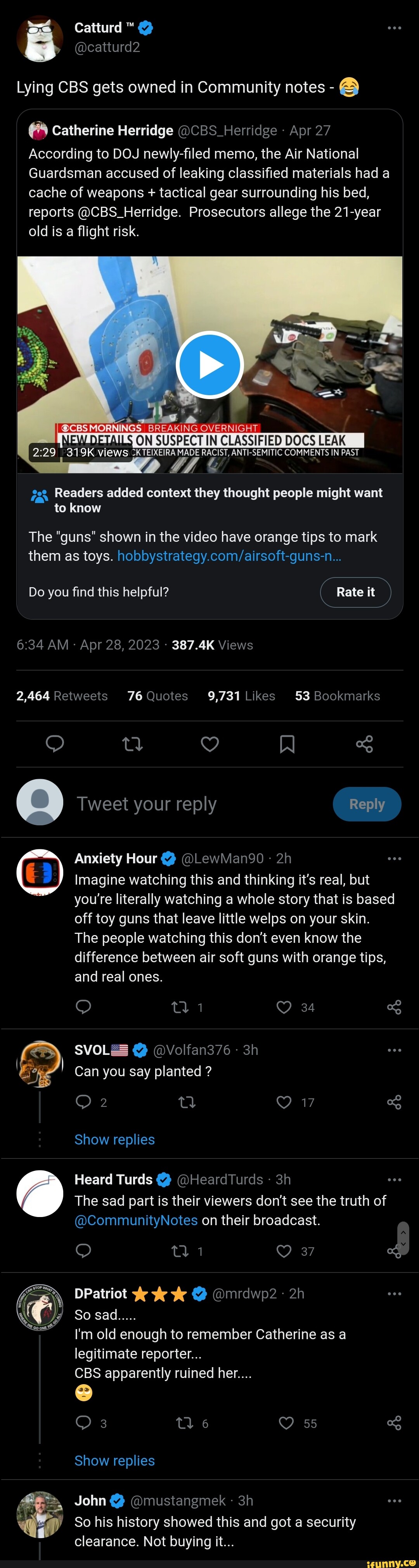 Catturd Catturd2 Lying CBS gets owned in Community notes - Catherine ...