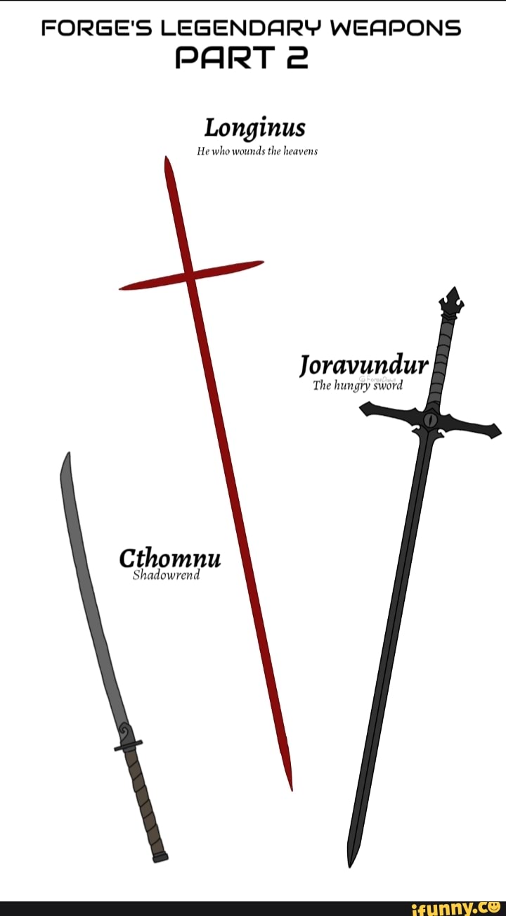 FORGE'S LEGENDARY WEAPONS PART 2 Longinus He who wounds the heavens ...