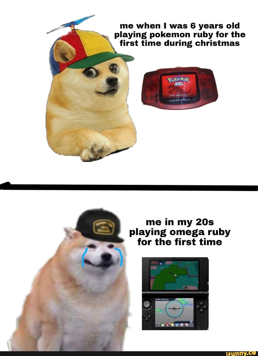 Me when was 6 years old playing pokemon ruby for the first time during ...