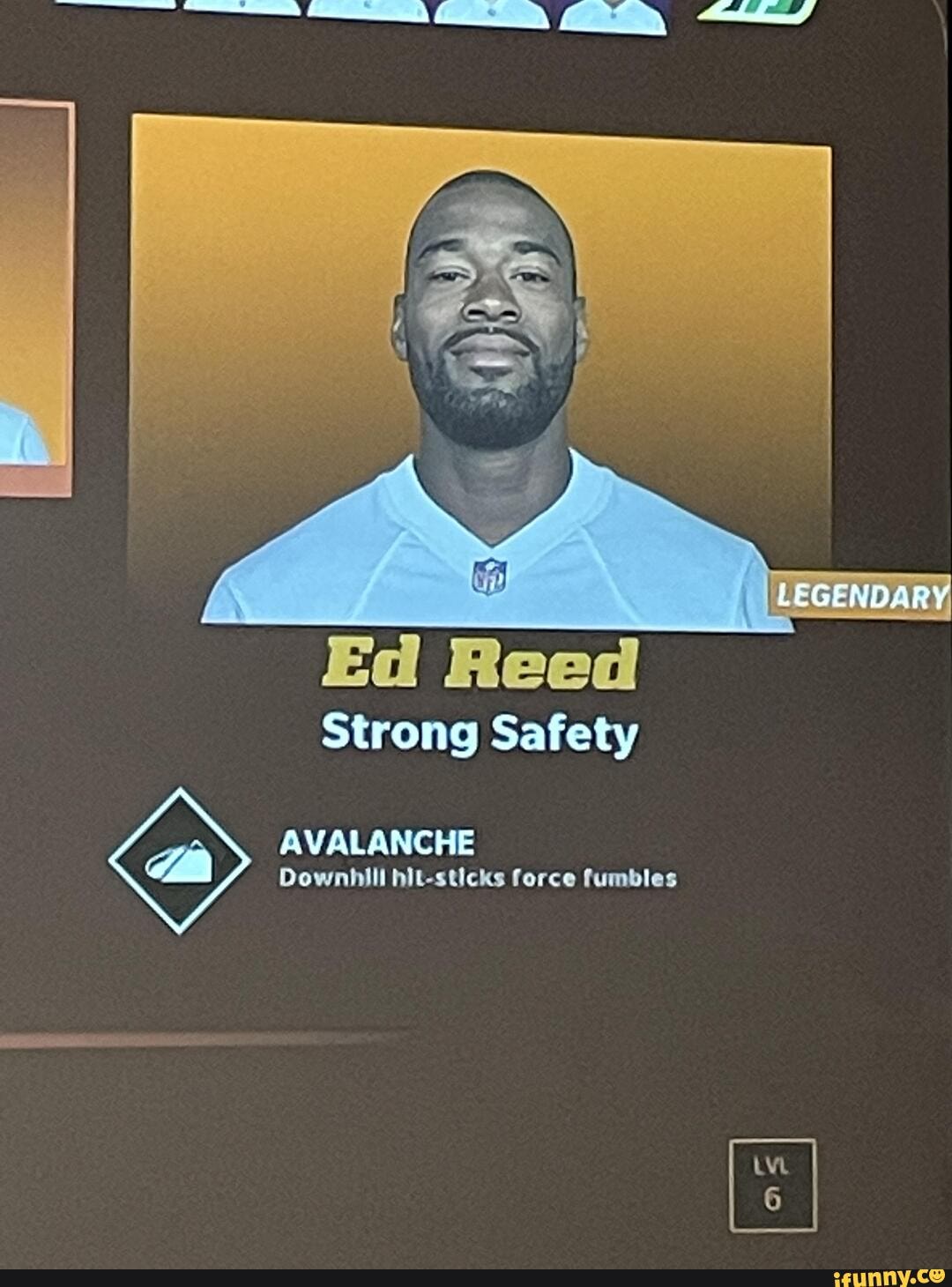 LEGENDARY Ed Reed Strong Safety AVALANCHE Downhill hit-sticks force ...