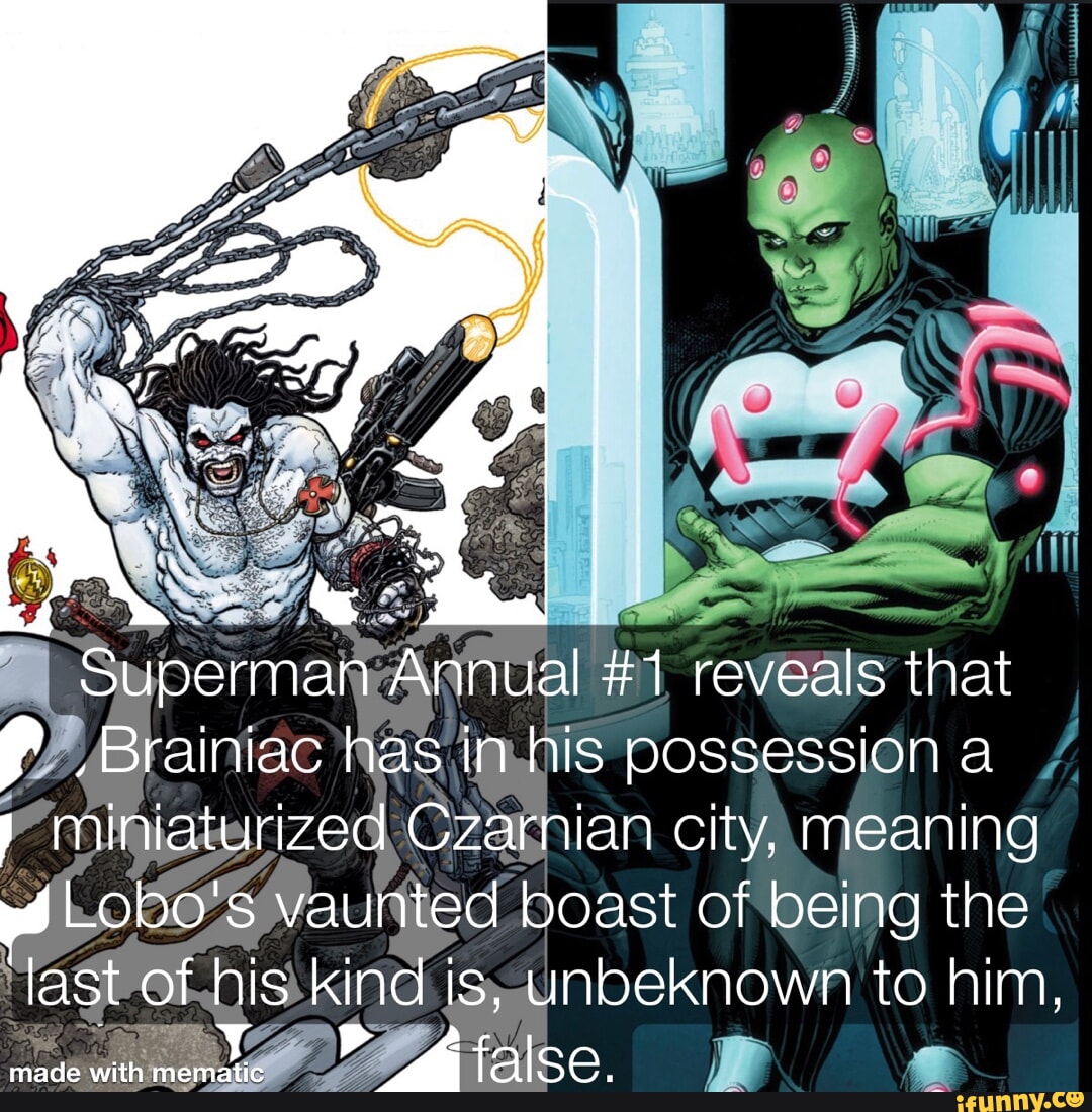 Superman Annual #1 reveals that Brainiac has in his possession a ...