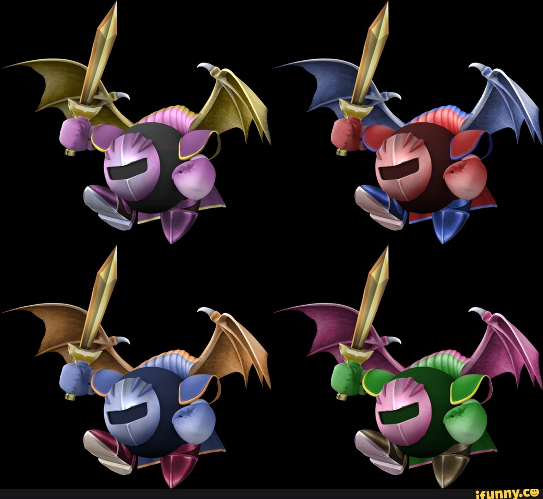 NES Meta Knight- rendered, made recolors (credit to Mach 7 for the ...