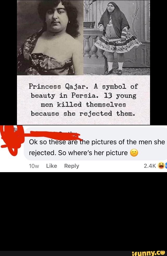 Princess Qajar. A symbol of beauty in Persia. 13 young men killed ...