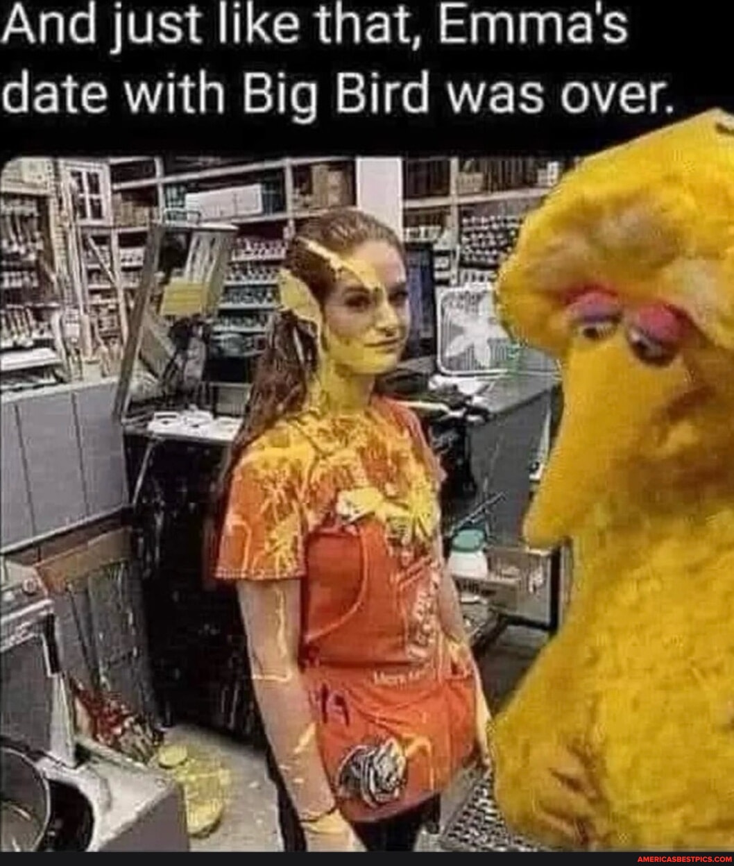 Ss Emma And just like that ver. date with Big Bird was o - America’s ...