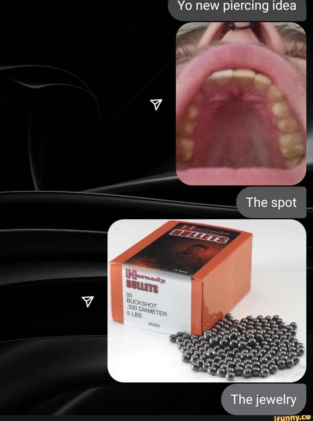 Yo new piercing idea The spot The jewelry - iFunny