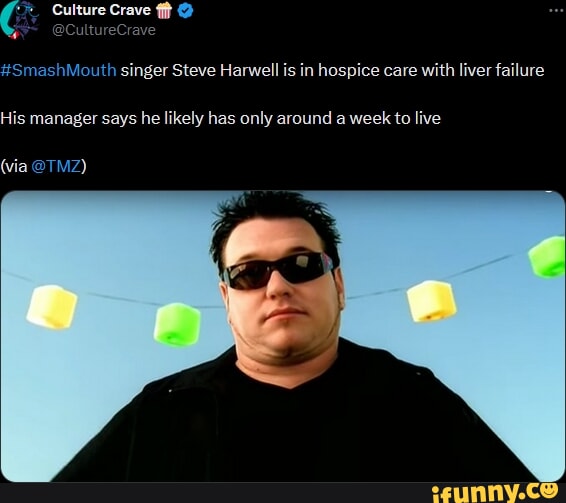 #SmashMouth singer Steve Harwell is in hospice care with liver failure ...